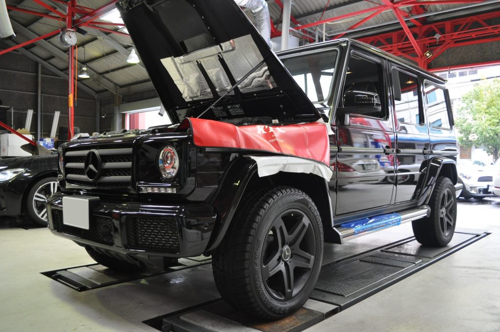 W463 G550 ゲレンデ ブラバス BRABUS マフラー交換 デイライト カスタム | 関西のメルセデスベンツ・ポルシェ・フェラーリの ...