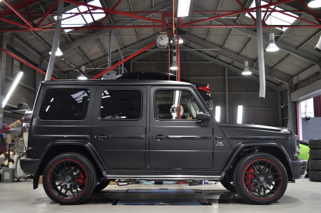 メルセデスベンツ W463A AMG 新型G63 EDITION1 22インチホイール交換、テレビキャンセラー カスタム！！
