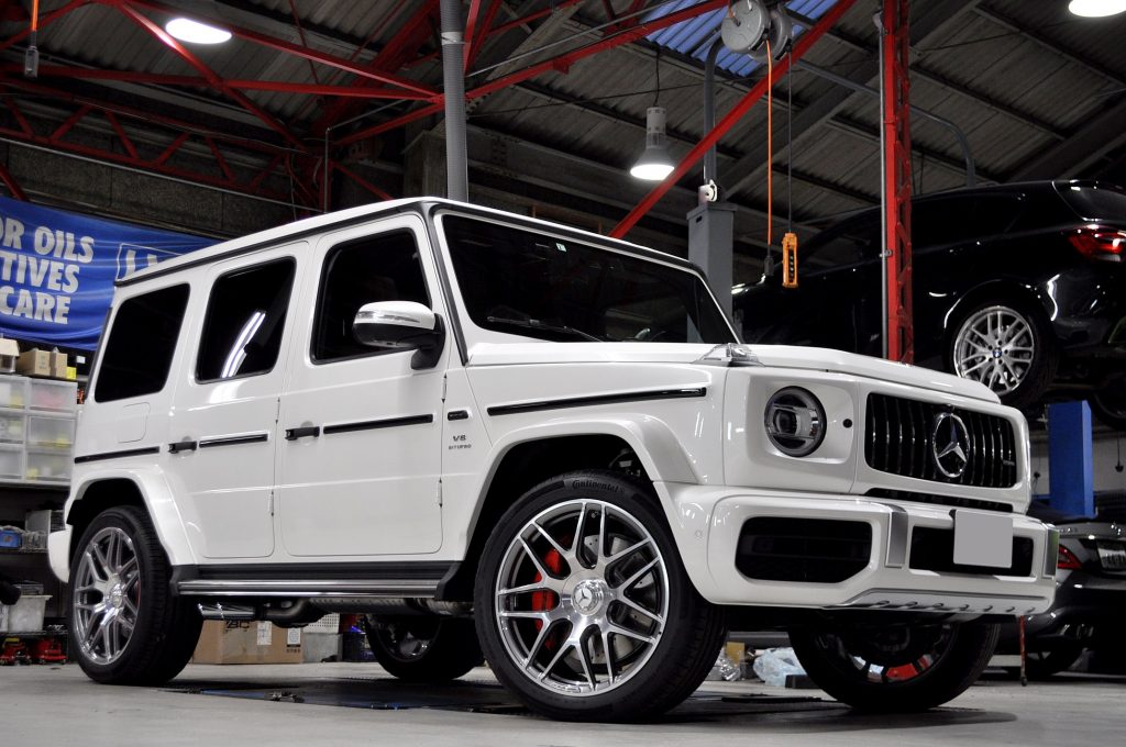 W463A G63 AMG×1221wheels 0440 AP1 APEX2.0 23インチ ホイール取り付け