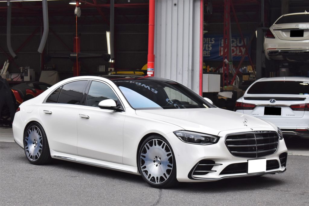 W223 S500×BRABUSホイール・GIGA ブレーキパッド・iiD ロワリングキット